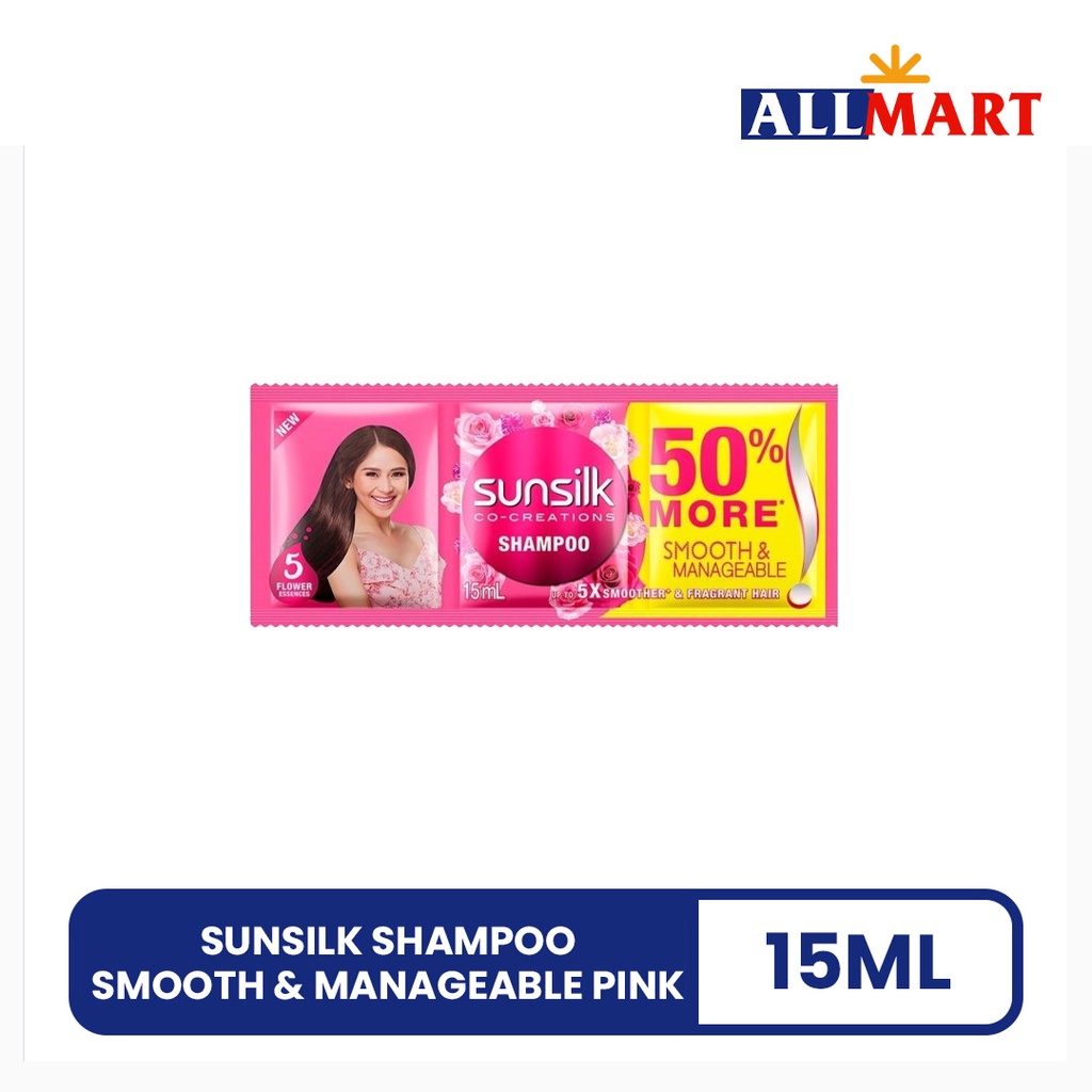 Sunsilk Shampoo Smooth & Manageable Pink 15ml | Shopee Philippines