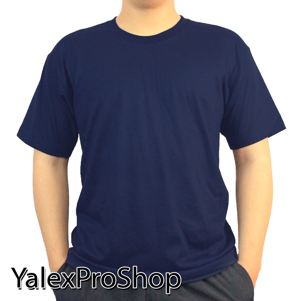 YALEX PLAIN TSHIRT/BLUE SERIES/ROUND NECK | Shopee Philippines
