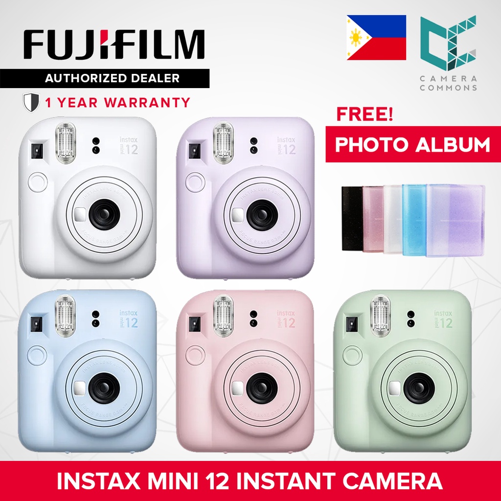 FUJIFILM Instax Mini 12 Instant Camera OFFICIAL Fujifilm PH 1 Year ...