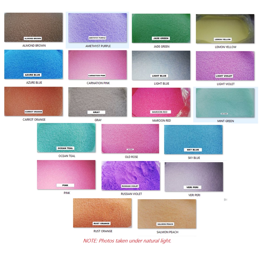 1/2 or 1 kg / pack Colored Sand | Shopee Philippines