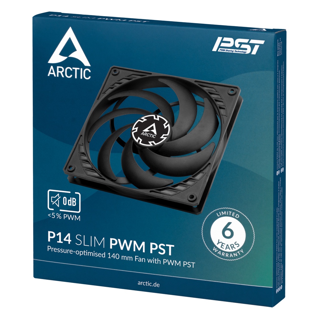 ARCTIC P12/P14 SLIM PWM PST - 120/140mm Case Fan with PWM Sharing ...