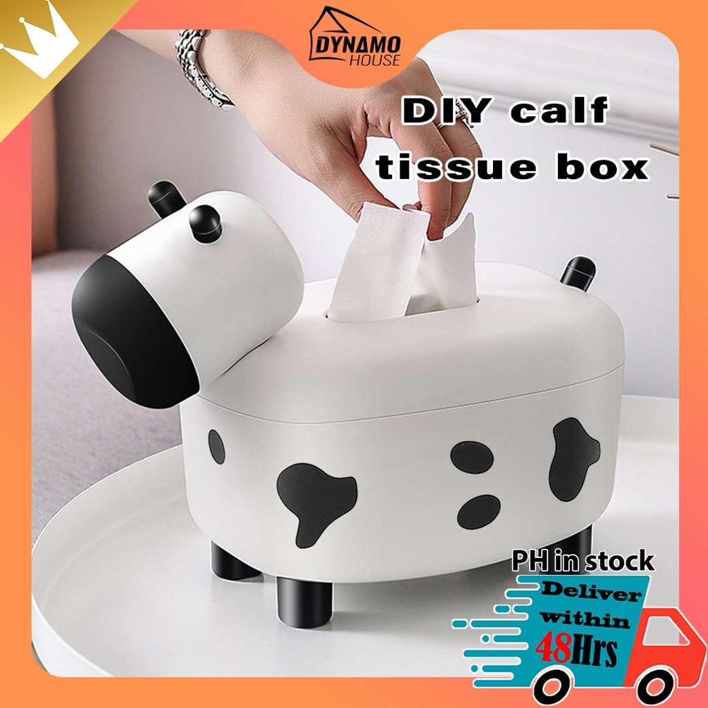 Tissue box holder calf tissue box DIY creative sticker paper box ...