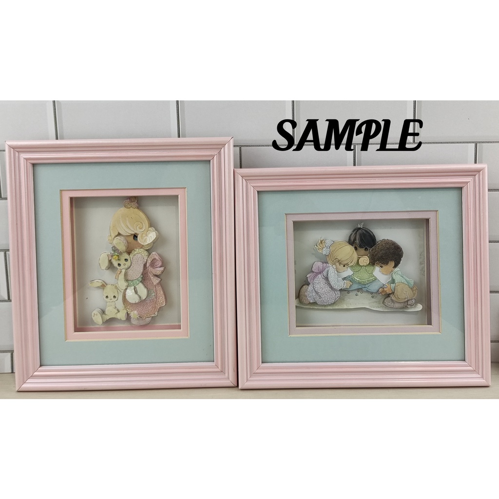 Precious Moments 3D Paper Tole 4x5 Frame Pink | Shopee Philippines