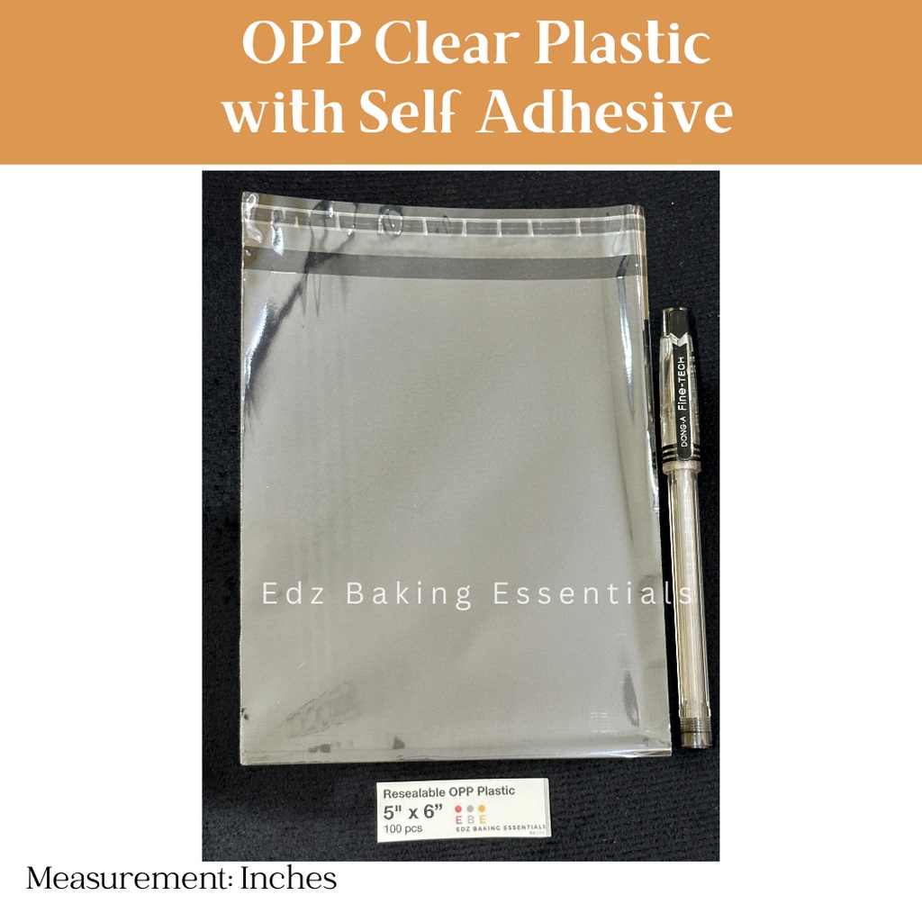 100 pcs OPP Plastic with Adhesive Packaging Pouch Resealable OPP Pouch ...