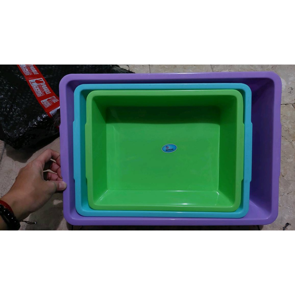 Bengar Rectangular Dish Pan kitchenware Tray Plastic Tub Kitchen Use B ...