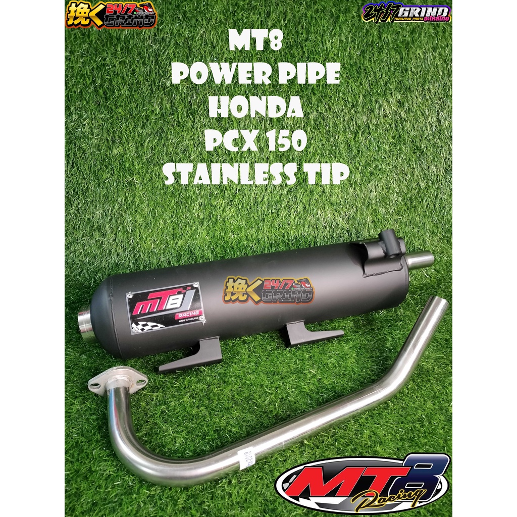 MT8 POWER PIPE HONDA PCX 150 STAINLESS TIP THAILAND MADE | Shopee ...