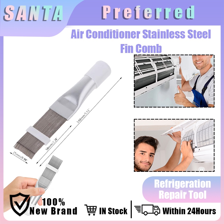 Universal Air Conditioner Stainless Steel Fin Comb Aircon Cleaning ...