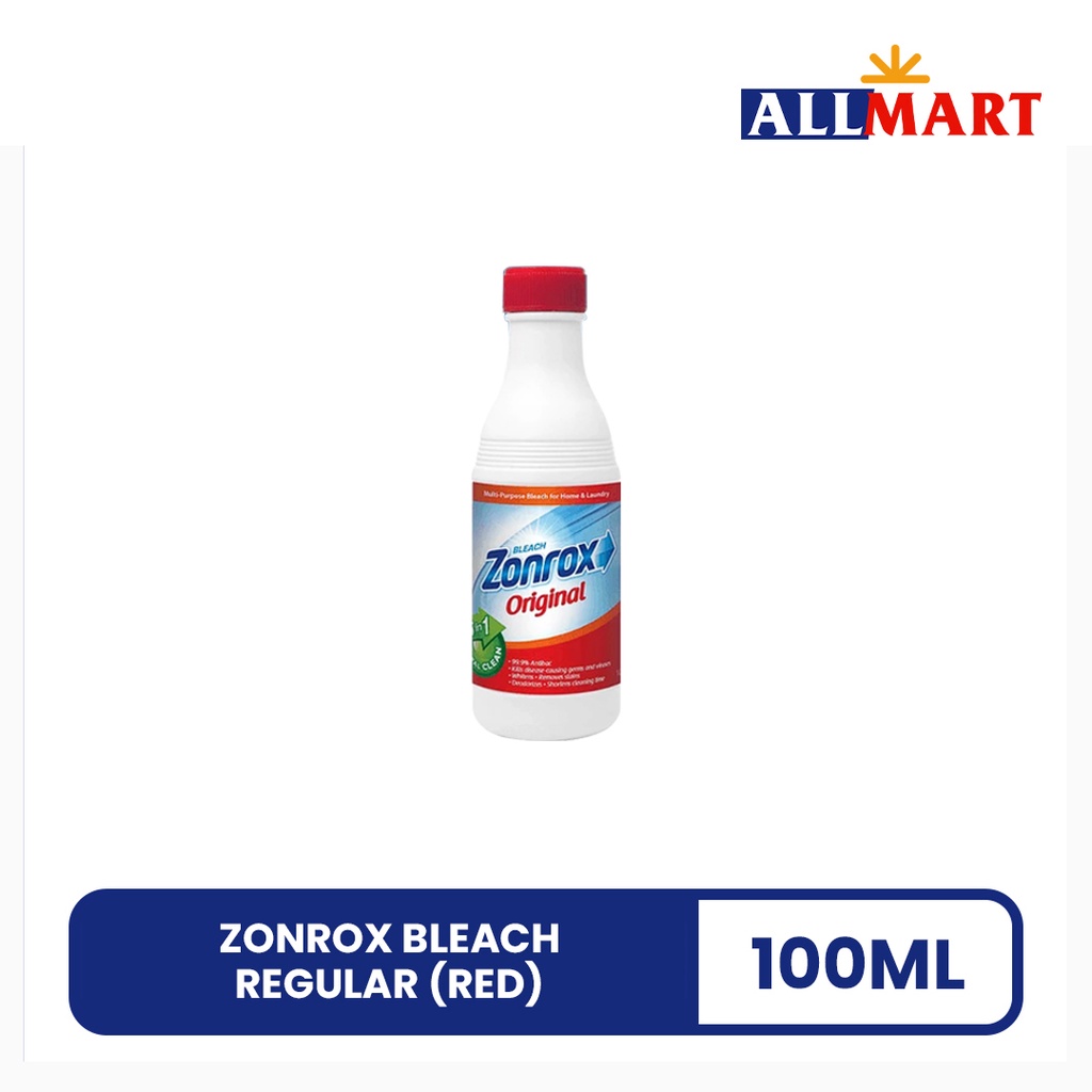 Zonrox Bleach Regular (Red) 100ml - AllMart Online Grocery | Shopee ...