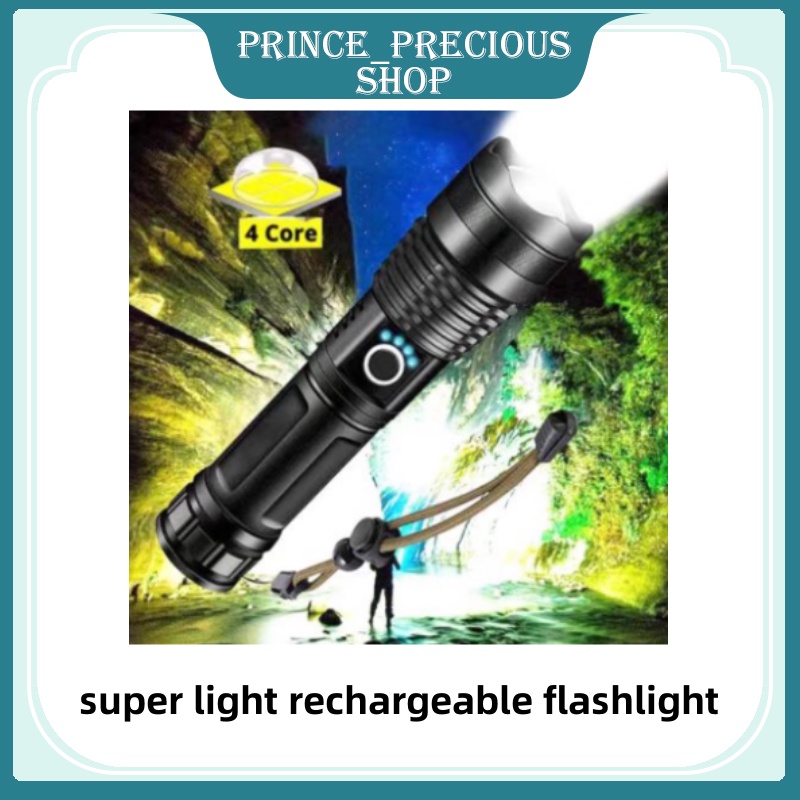 super light rechargeable flashlight super flexible telescopic zoom ...
