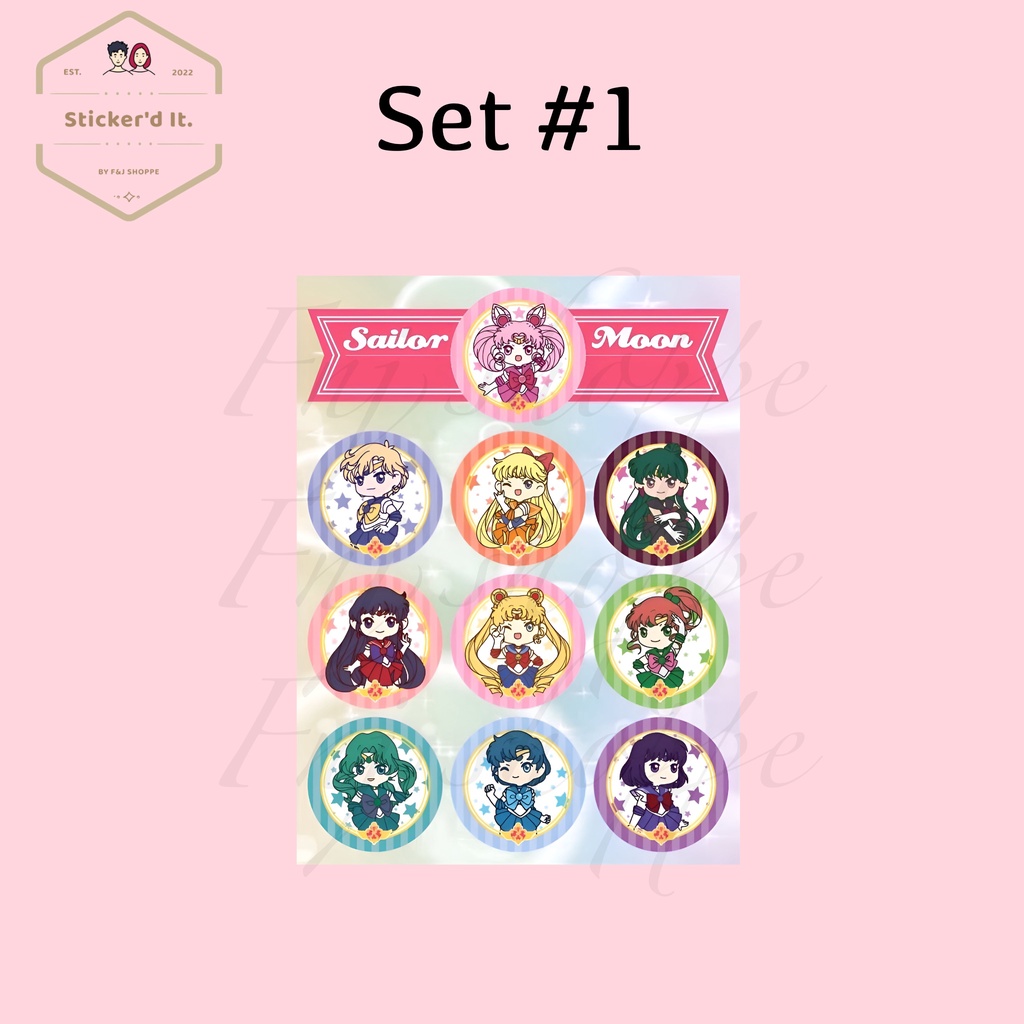 Sailor Moon CVV/CVC Stickers (Anti-Theft Stickers for ATM and Credit ...