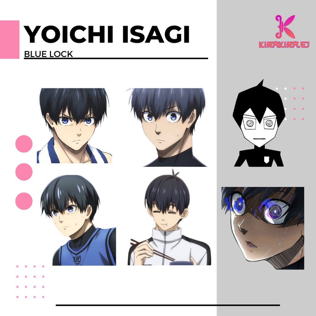 STICKER Yoichi Isagi Blue Lock Water Proof Vinyl Anime Sticker | Shopee ...
