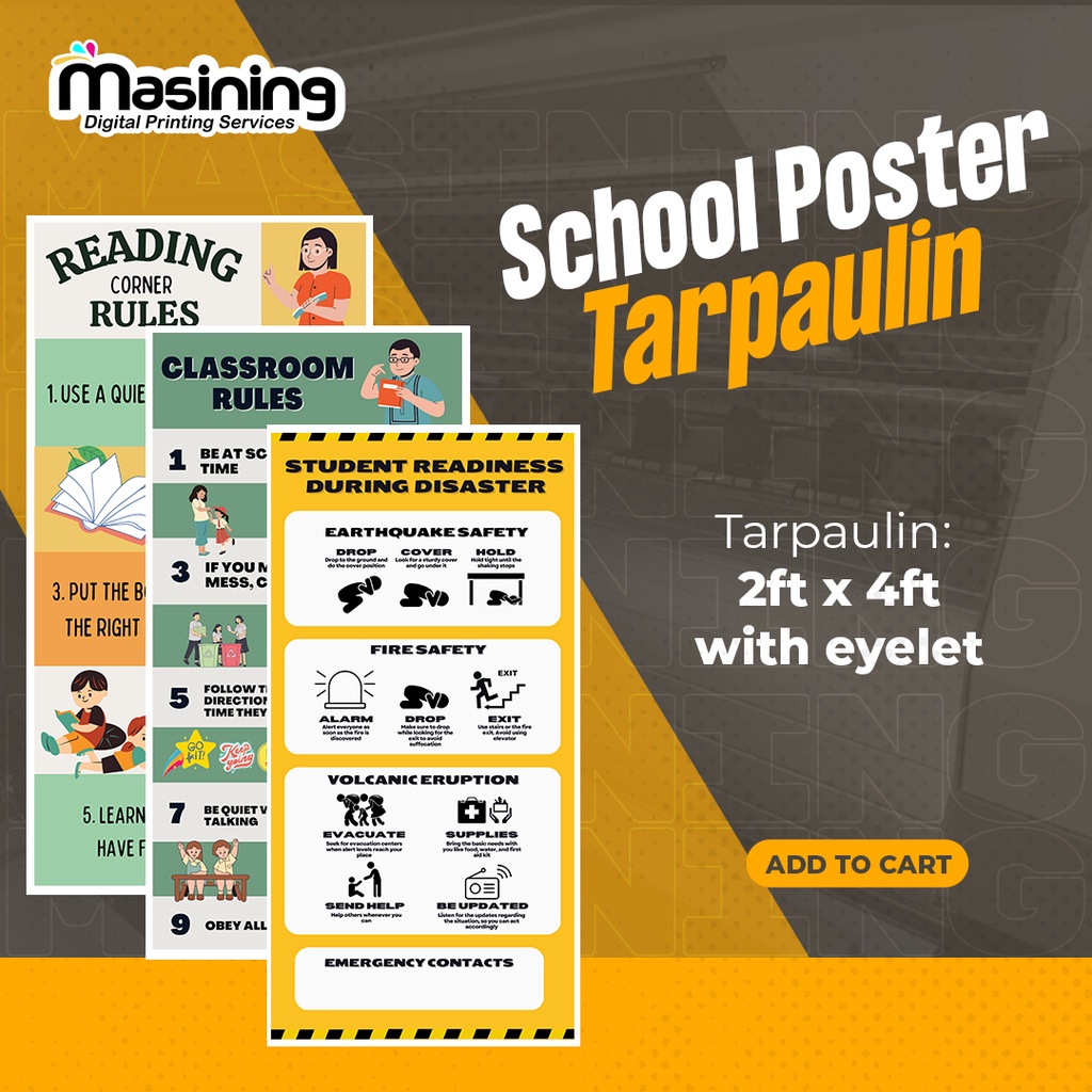 School Poster Tarpaulin 2ft x 4ft | Shopee Philippines