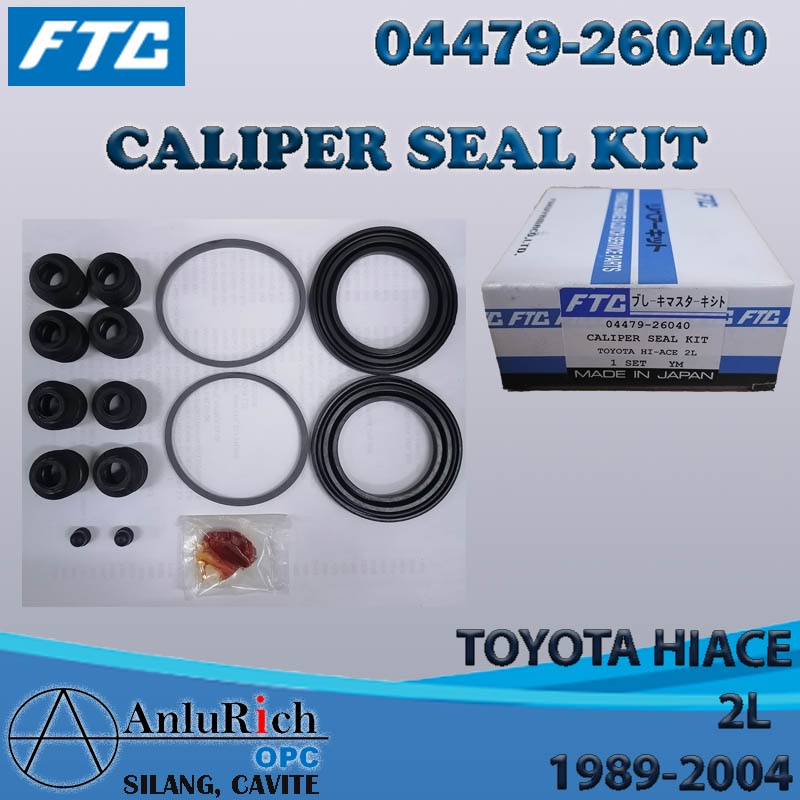 FTC DISC BRAKE CALIPER SEAL KIT TOYOTA HIACE 2L 5L 1RZ 2RZ 1989-2004 ...