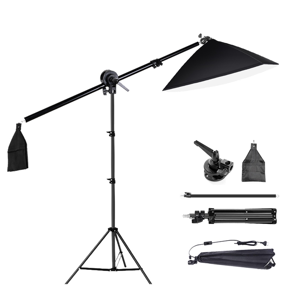【new】Dimmable Overhead Softbox Led Boom Arm Photography Photo Light ...