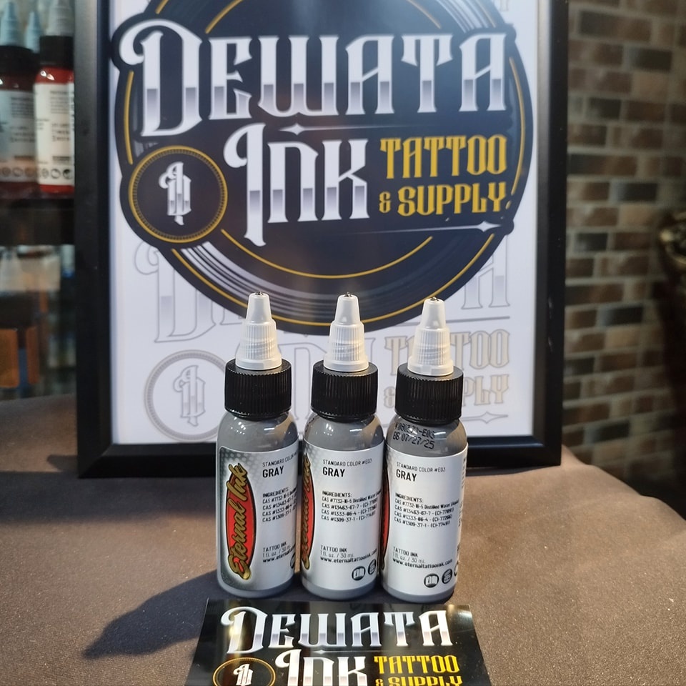 Original ETERNAL INK Gray Tattoo Ink (1 oz.) | DEWATA INK | Shopee ...