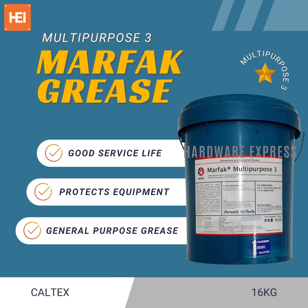 CALTEX Marfak Multipurpose 3 NLGI 3 1 PAIL (16kg) | Shopee Philippines