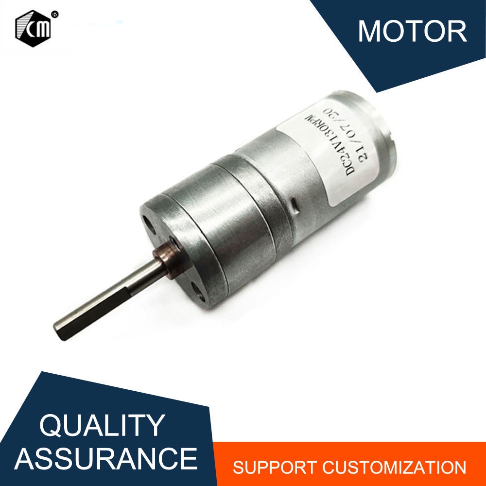 GA25-370 DC Gear Motor 6-24V D Shape 25mm Long Shaft Motor Mini Reducer Gear Electric Motor DIY ...