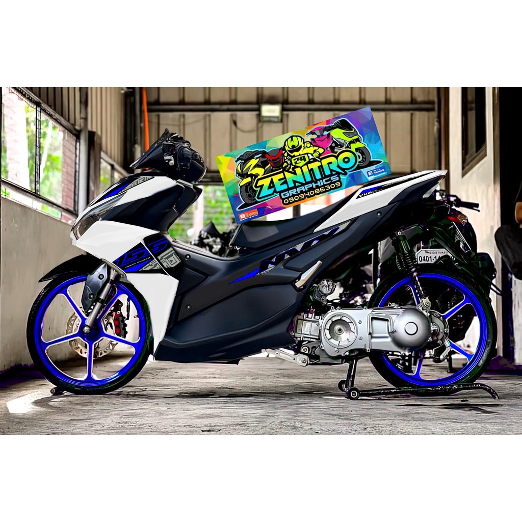 NVX 2023 DECALS FOR WHITE AEROX V2 BY ZENITRO GRAPHICS | Shopee Philippines