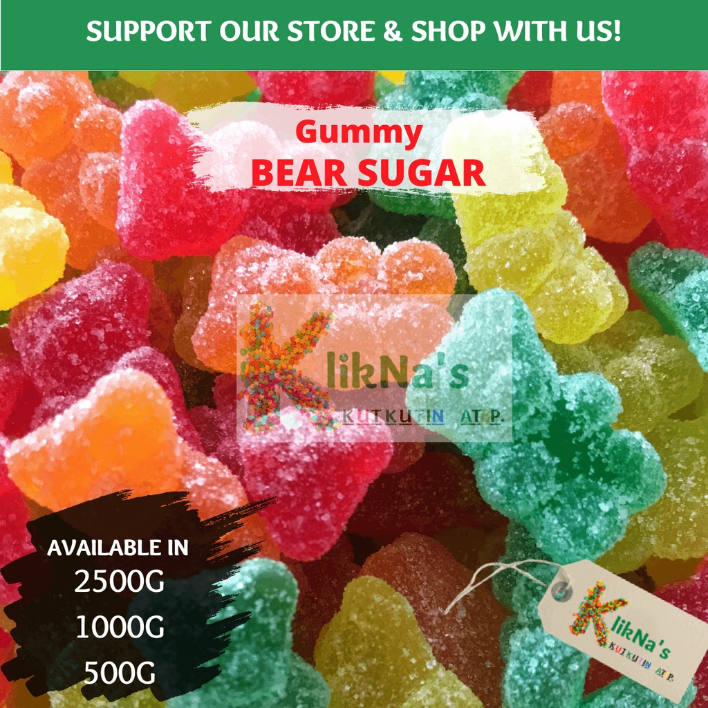 KlikNa's Gummy Bear Sugar 500g and 1000g Candy | | Gummy Candies Snacks ...