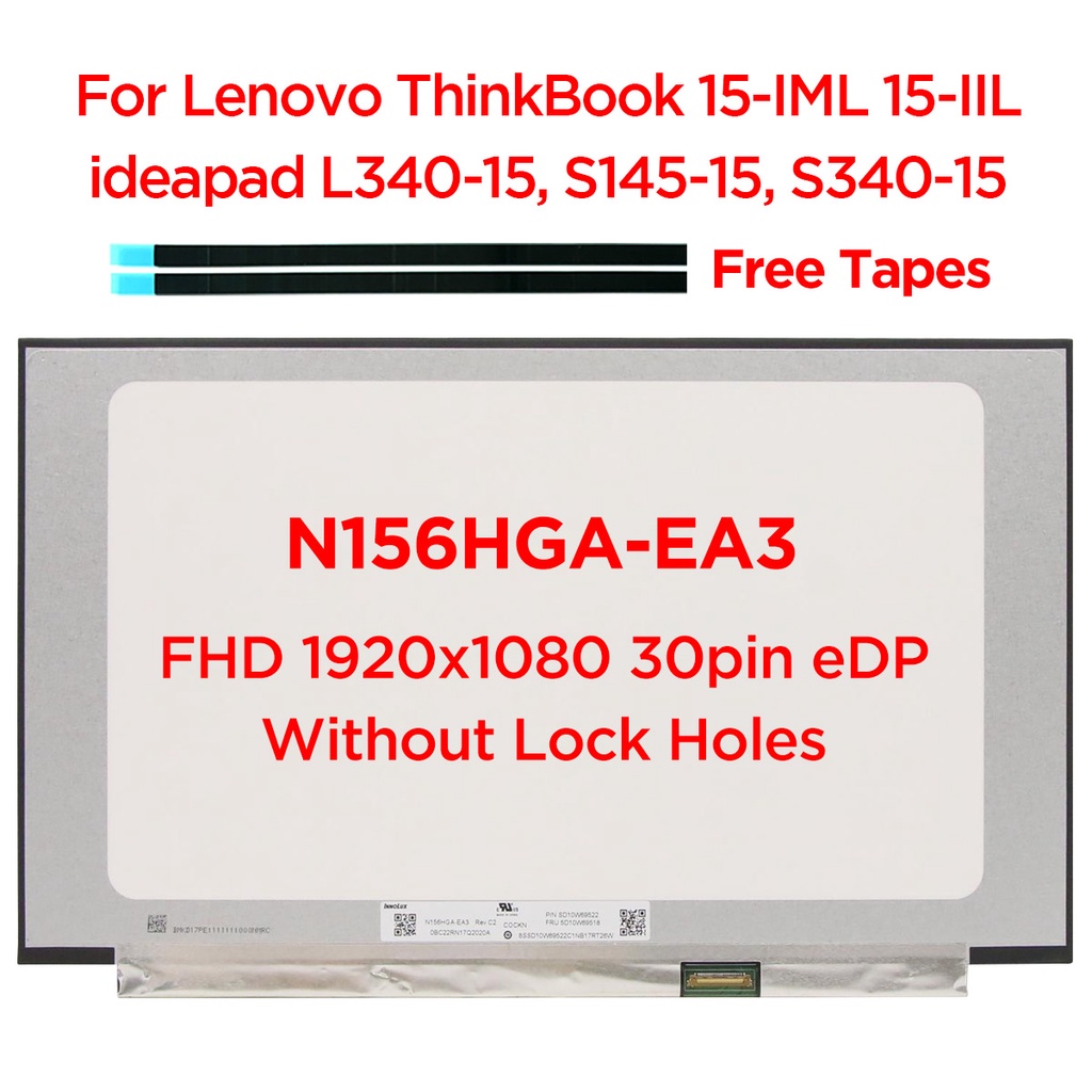 15.6 Inch Slim LCD Screen N156HGA-EA3 B156HTN06.1 B156HTN06.3 for ASUS ...