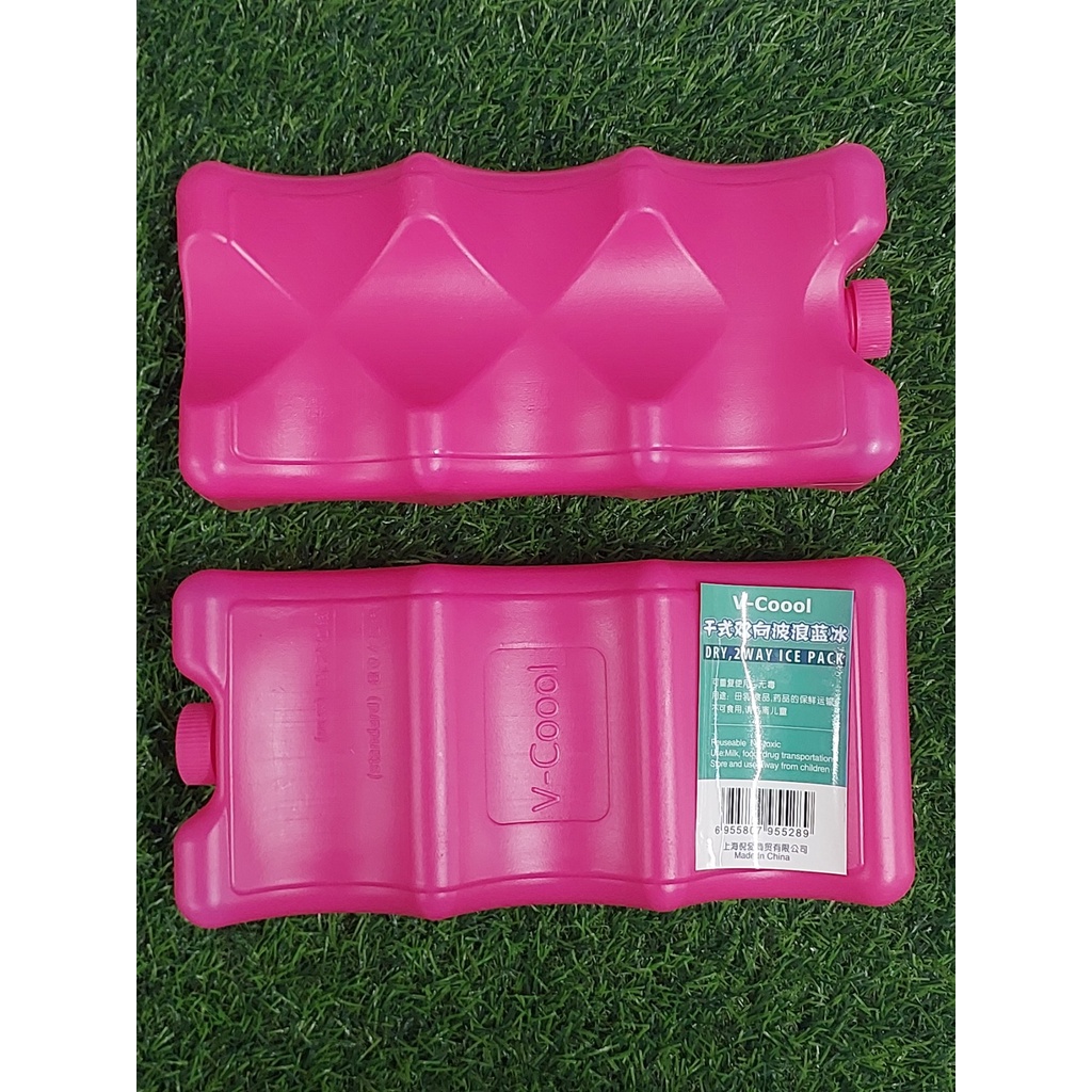 VCOOOL 2 PCS Ice Brick 600ml Two Way Reusable Ice Bricks Gel Pack ...
