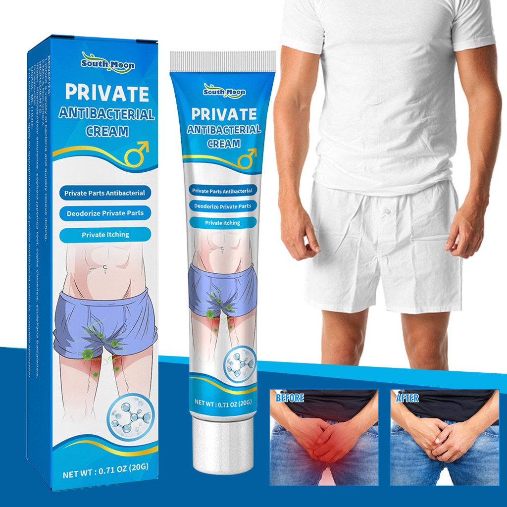 Private Antibacterial Cream 20g for Men Balanitis Repair Itching Relief ...