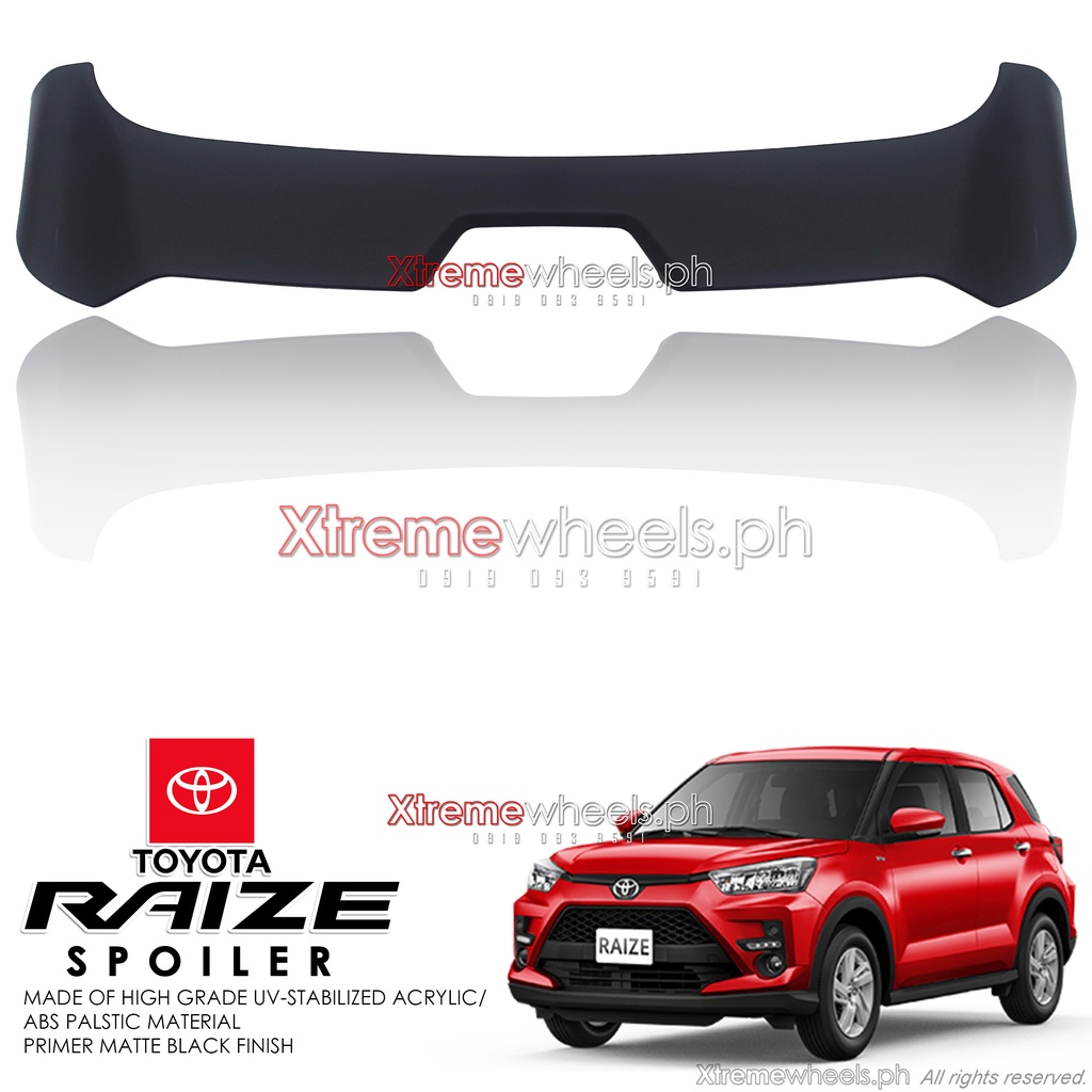 Toyota Raize 2022-2025 GR Designed Thailand Made Spoiler Heavy Duty ...