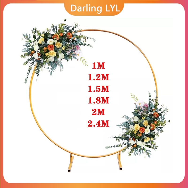 Wedding Decoration Round flower Arch Wedding Stand Flower Rack Circle ...