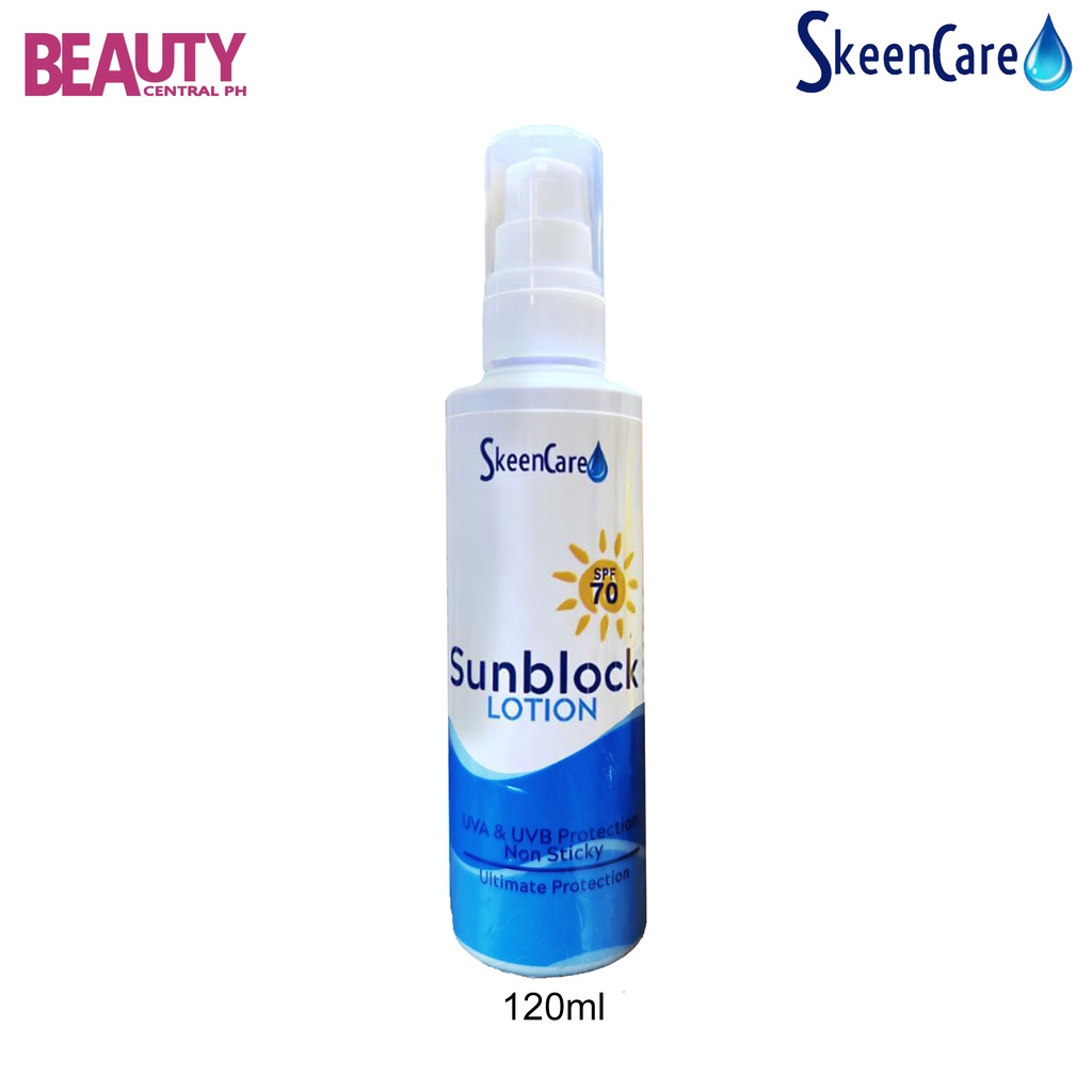 SkeenCare Sunblock Lotion SPF70 Non Sticky No Whitecast | Shopee ...