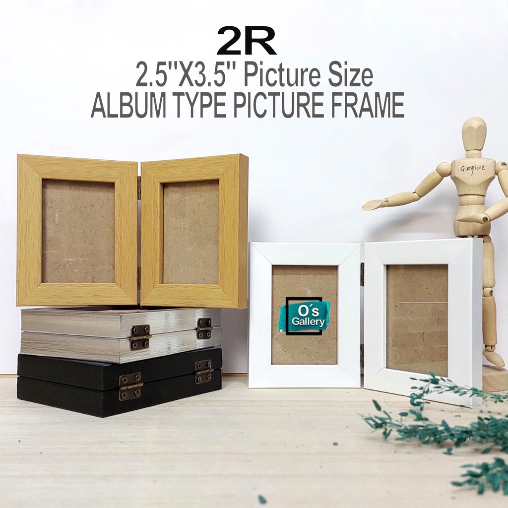 NEW! Book Type Picture Frame 4"x4", 2R, 3R, 4R, 5R, Table top 4colors ...