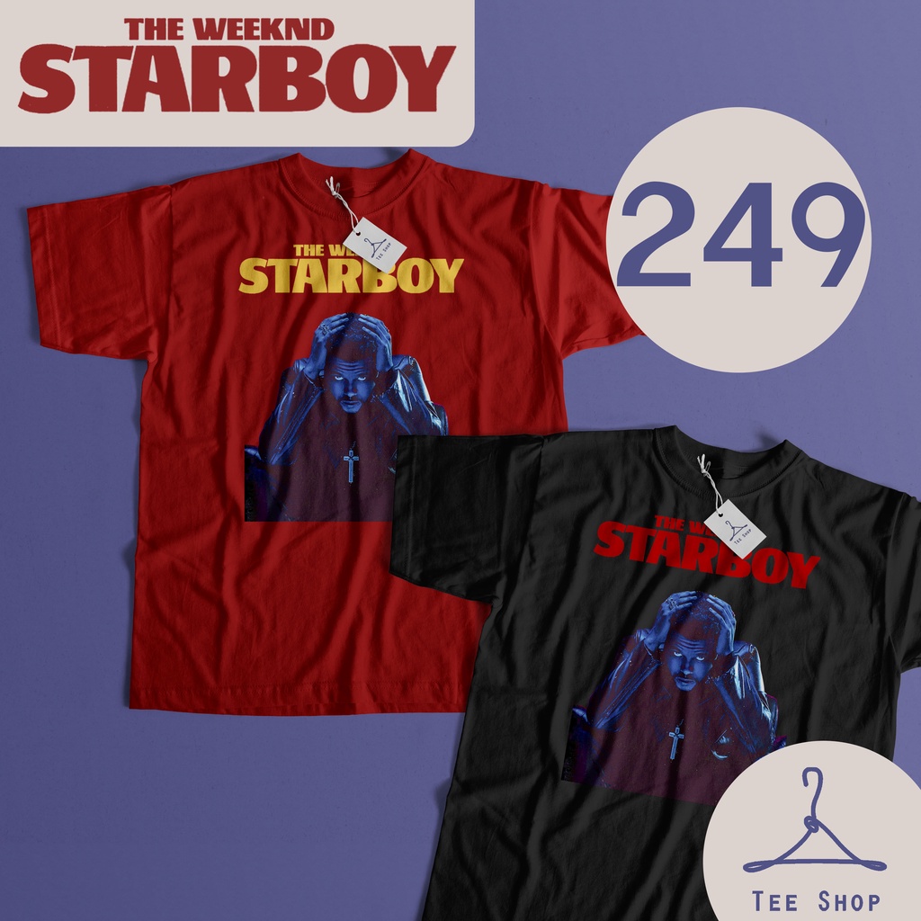 The Weeknd Starboy cotton Shirt | Shopee Philippines