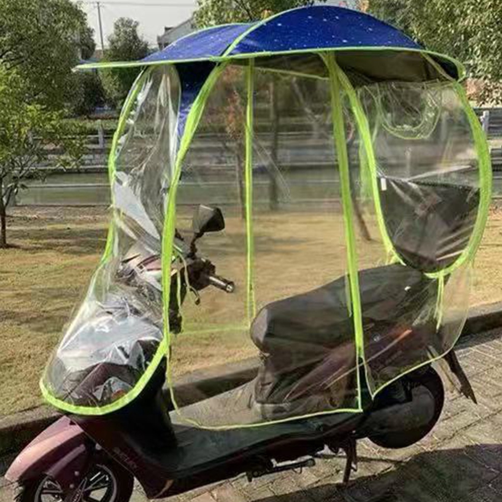 Motorcycle Ebike Canopy Umbrella With Full Cover Rain Shield Umbrella ...