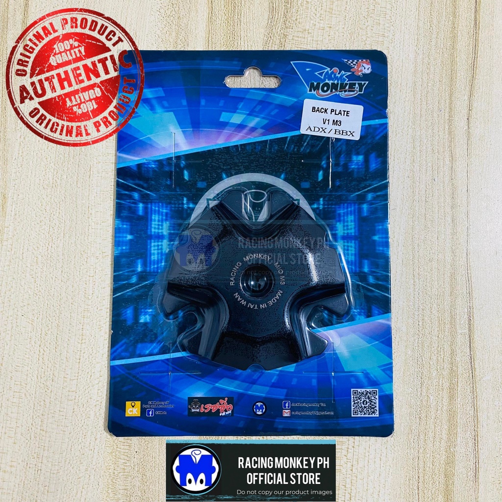 Pulley Back Plate (M3/Mio i 125/Soul i 125) Racing Monkey | Shopee ...