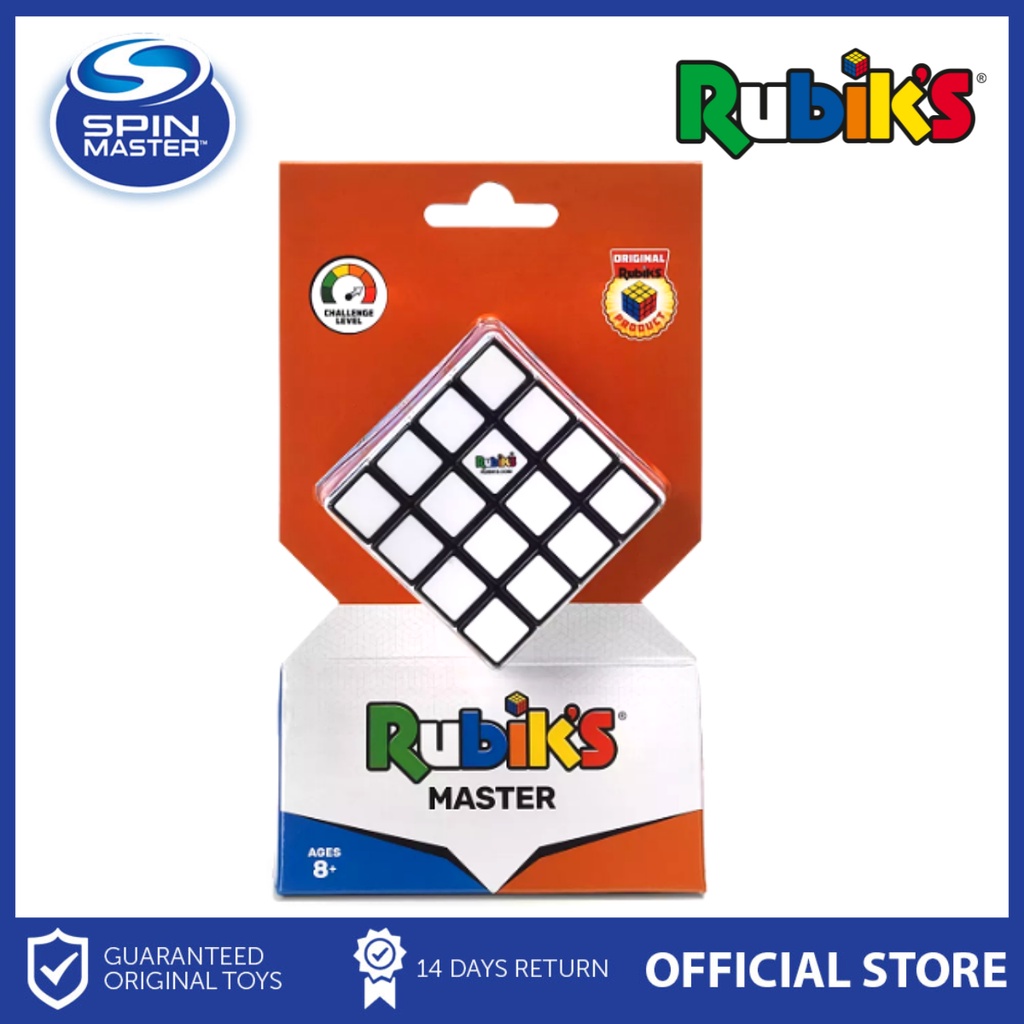 Spin Master Rubik's 4x4 Original Master Cube Colour-Matching Puzzle ...