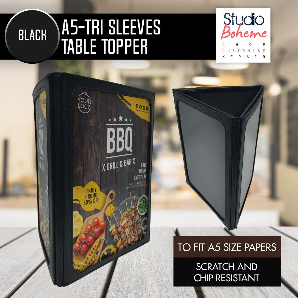 A5 size Tri Sleeve Table topper promo flyer holders | Shopee Philippines