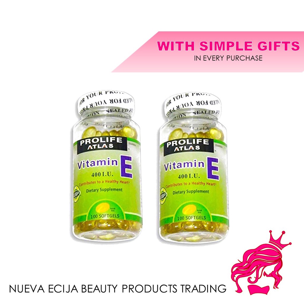 Prolife Atlas Vitamin E 400 I.U. | Prolife Atlas Vitamin E (100 ...