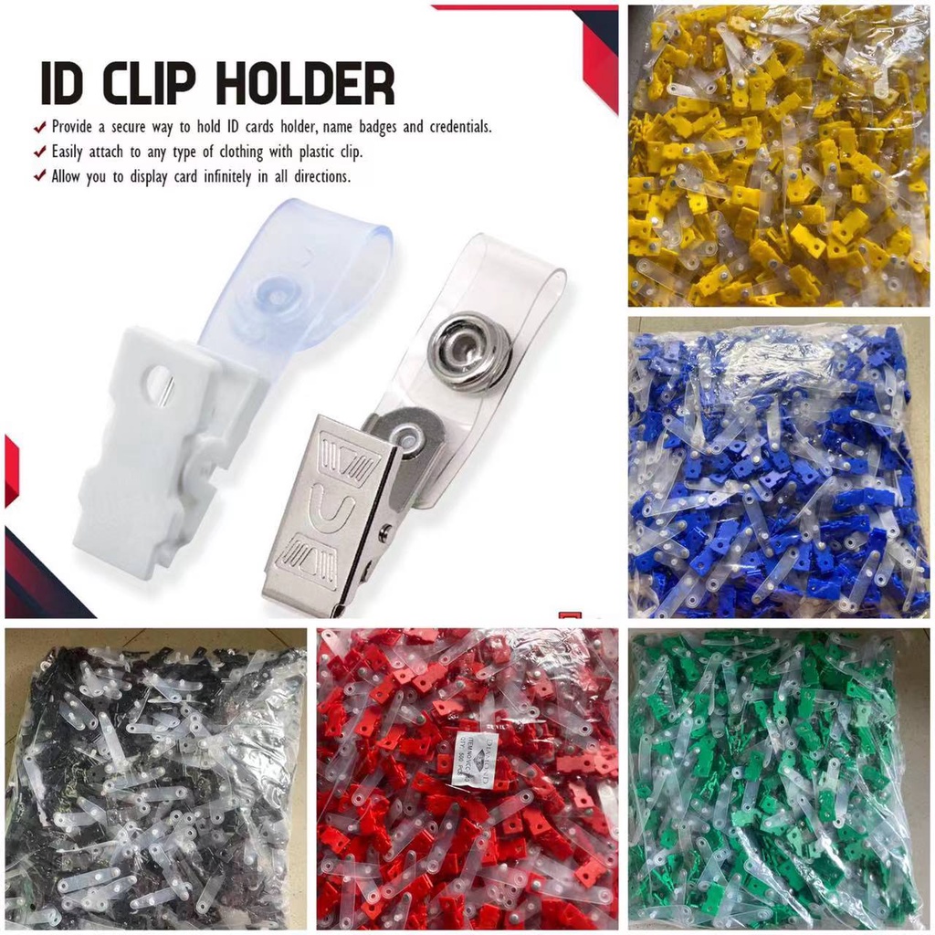 ID CLIP HOLDER PLASTIC / METAL,1PCS PRICE | Shopee Philippines