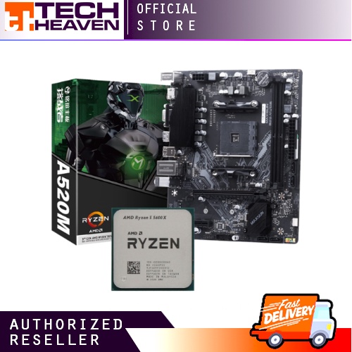 BUNDLE MAXSUN MS-TZZ A520M /2*DDR4/M.2/USB3/GBE LAN/VGA AM4 (M-ATX)+AMD ...