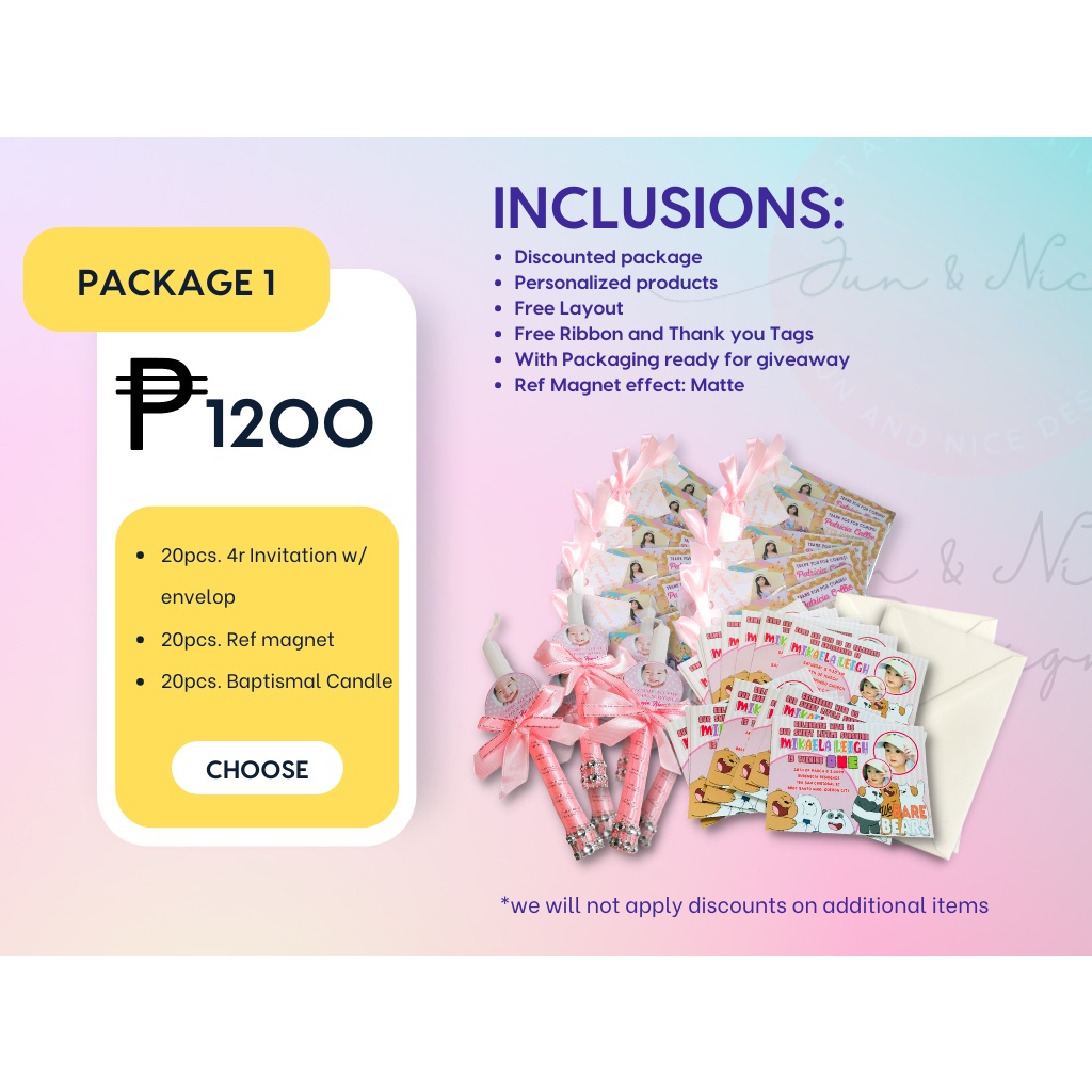 Personalized Souvenir packages for Birthday/Christening | Shopee ...