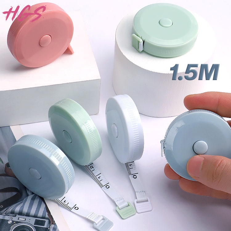 HGS 1.5M Tape Measures Portable Retractable Ruler Kids Height Ruler ...