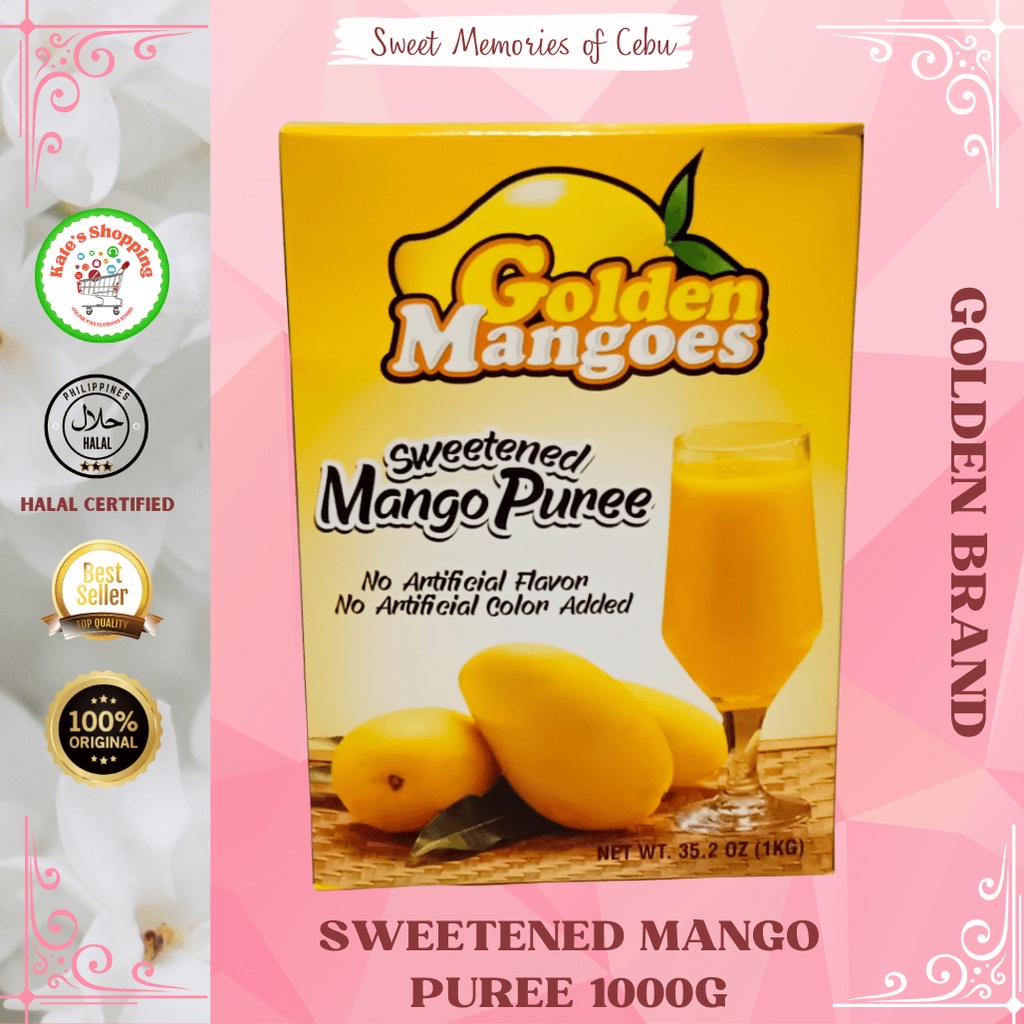 GOLDEN BRAND MANGO PUREE SWEETENED 1KG | Shopee Philippines