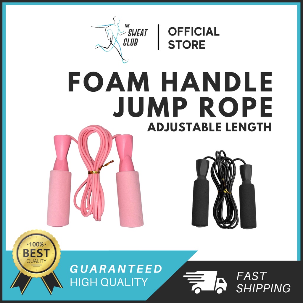 Foam Adjustable Length Jumping Foam Handle Jump Rope | Shopee Philippines