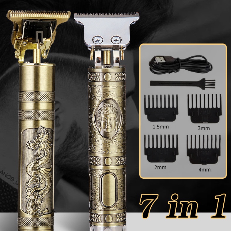 Portable Razor Hair Cut Rechargeable Professional Adjustable Cordless ...