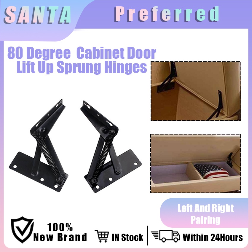 2Pcs Cabinet hinge Sprung Concealed hinges Cabinet lift support Closet ...