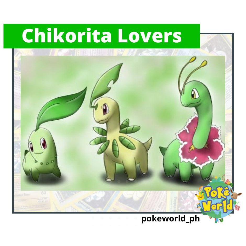 Chikorita Bayleef Meganium - Pokemon Starters (Leaf Type) - Chikorita ...