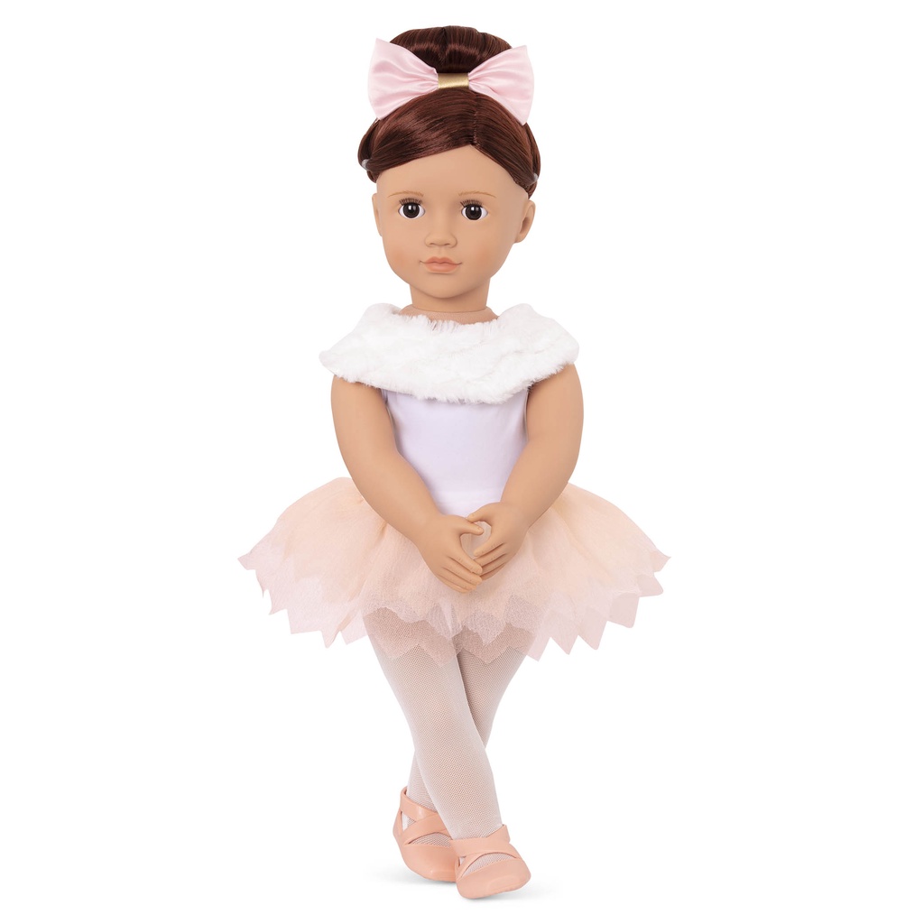 Our Generation 18" Regular Ballet Doll with Feathery Ballet Skirt ...