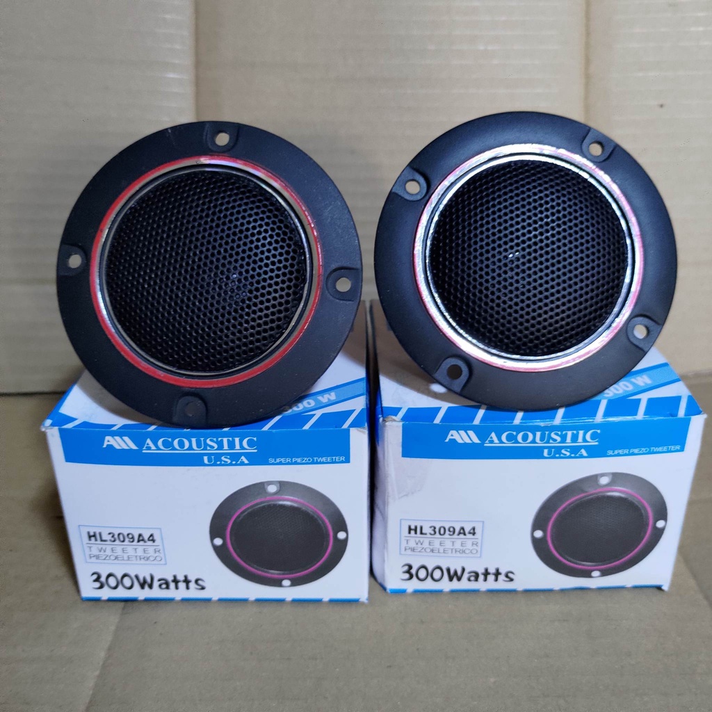2pcs Super Piezo HL309A4 Tweeter 300watts Acoustic 3inches with free ...