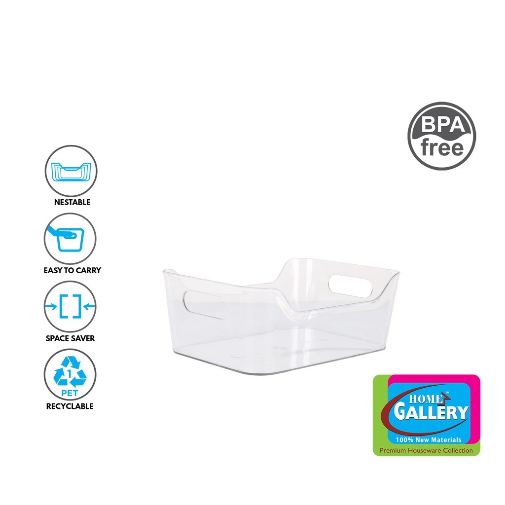 Home Gallery Ultra Clear All-Purpose Organizer S/M/L | Clear Plastic ...