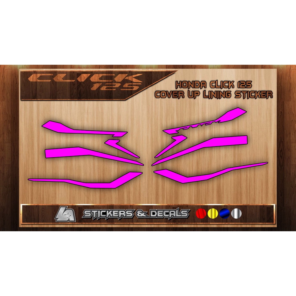 Honda Click v3 COVER UP STICKER LINING (L.A - N) | Shopee Philippines