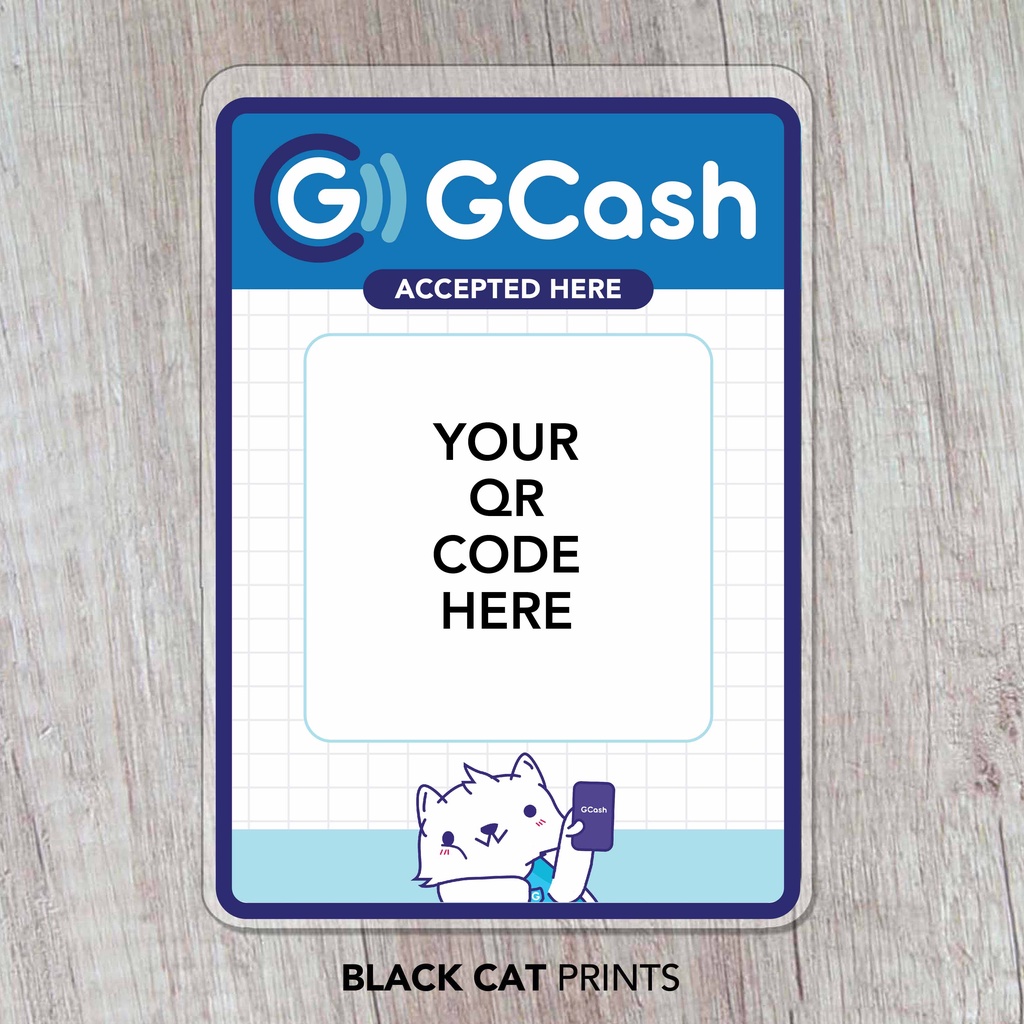 GCash Signs with QR Code / Laminated Sign / Sign Board | Shopee Philippines